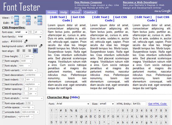 Css Typography Examples And Tools