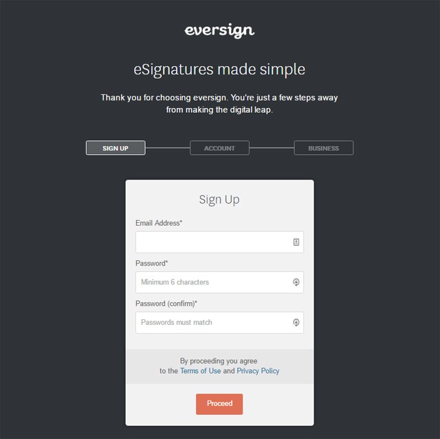 Electronic Signatures with eversign