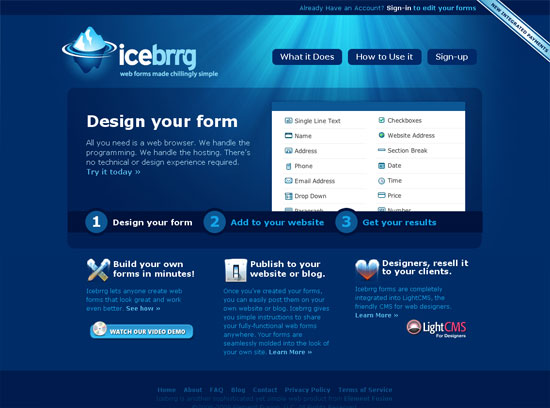 30 Beautifully Blue Web Designs