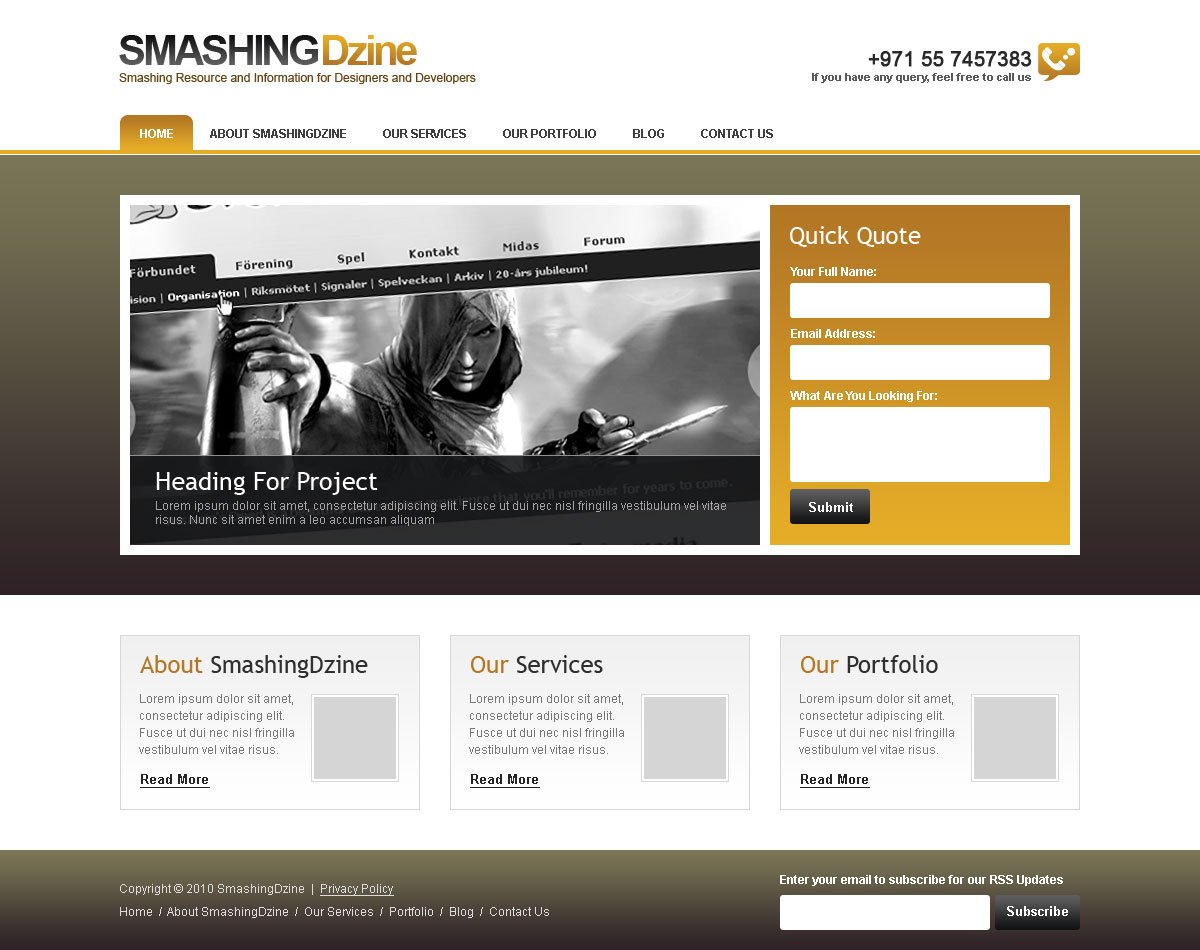 Create a Clean and Professional Web Design in Photoshop