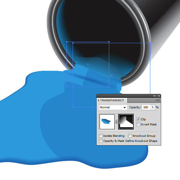 Learn to Draw a Spilled Paint Bucket in Illustrator