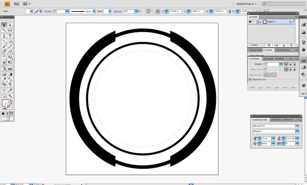 Create a "Circular Fragments" Vector Shape in Illustrator