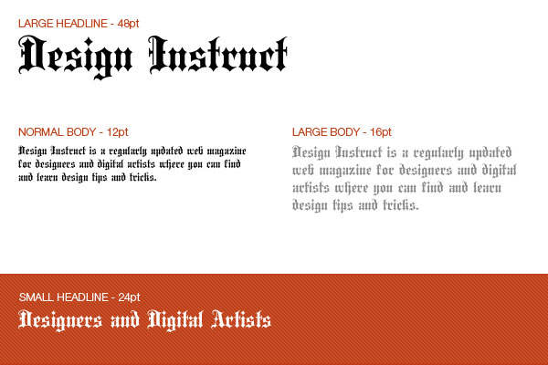 Font Collection: 10 Free Blackletter Fonts