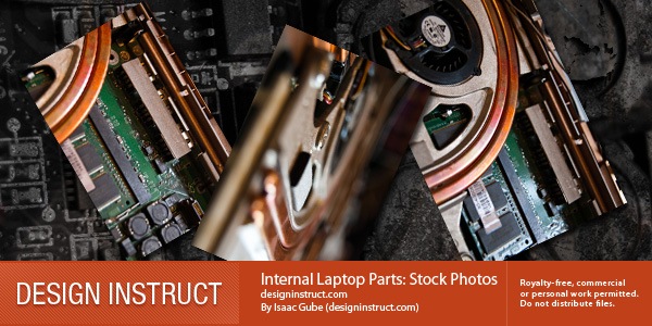 Internal Laptop Parts: Stock Photos