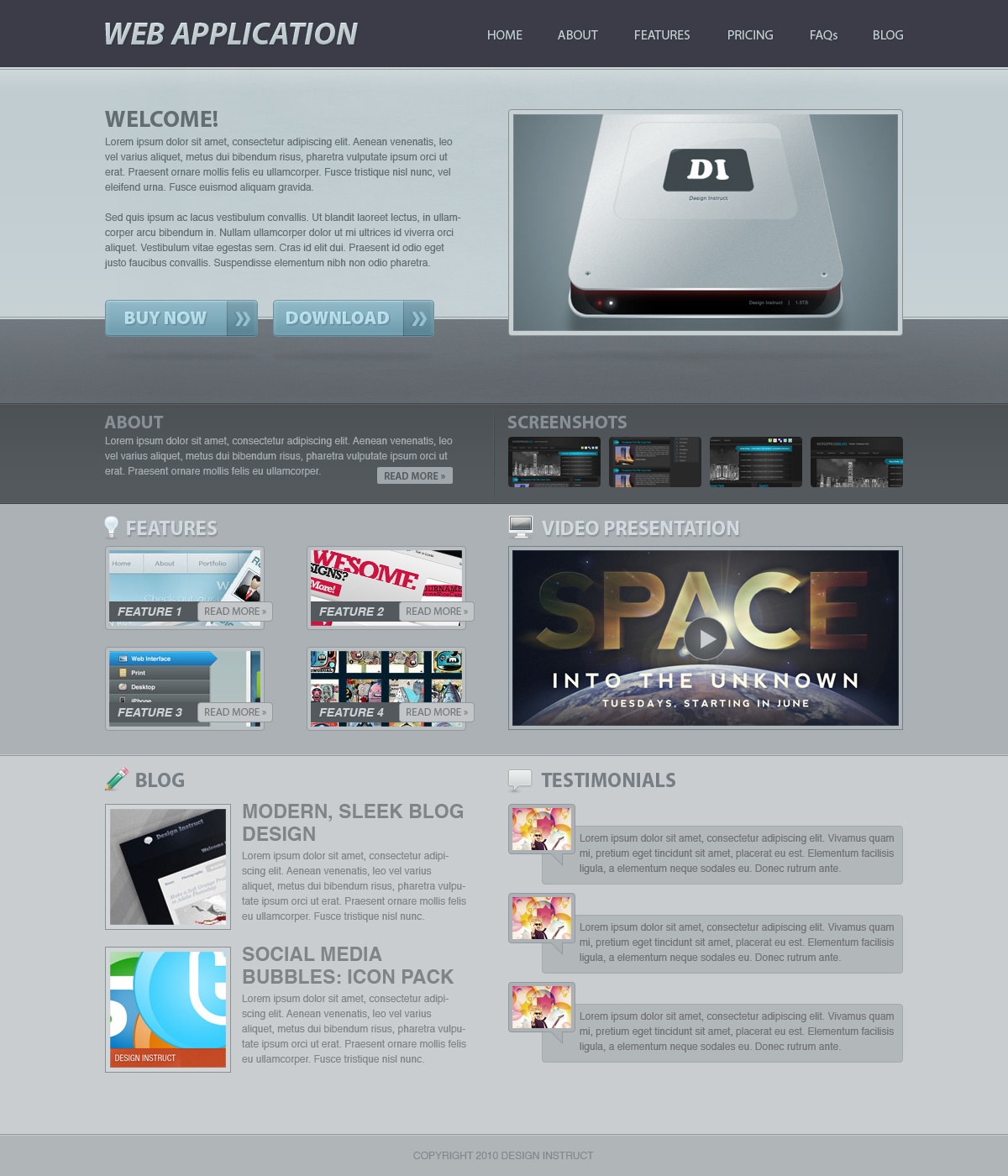 Create A Web Application Website Design In Photoshop WebFX