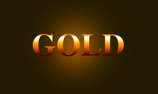 How to Create Simple Gold Text in Photoshop