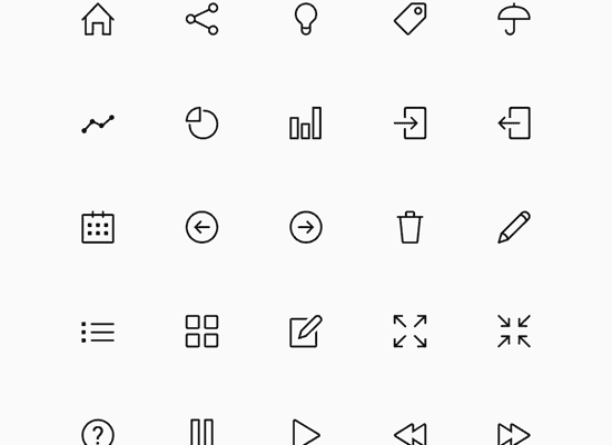40 Free High-Quality Line Icon Sets