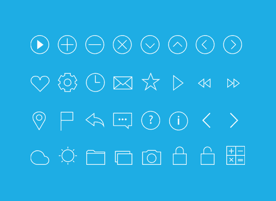 40 Free High-Quality Line Icon Sets