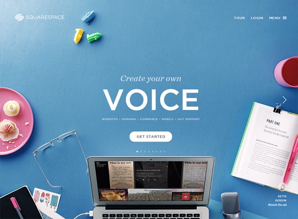 20 Examples of Blue Websites for Design Inspiration