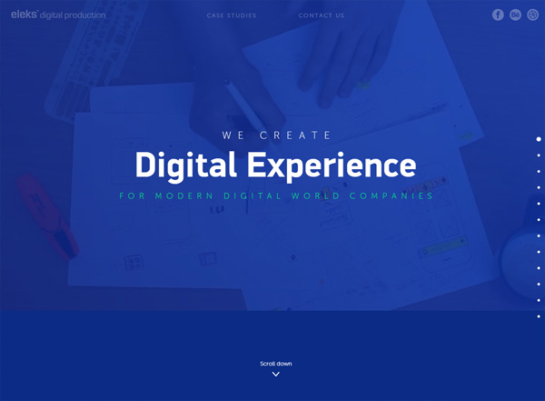 20 Examples of Blue Websites for Design Inspiration