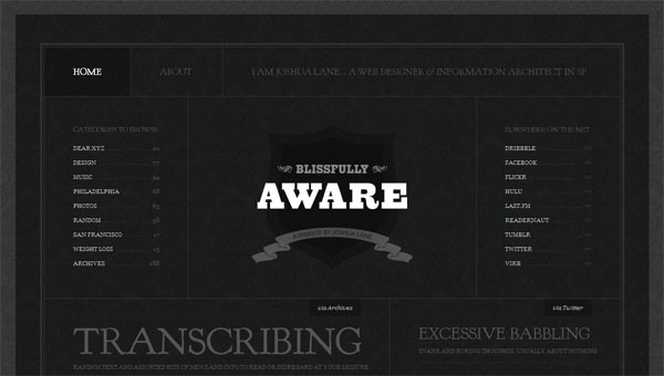 30 Beautiful Dark Blog Design Inspirations - WebFX