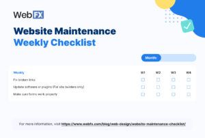 The A-Z Website Maintenance Checklist: 10 Essential Tasks