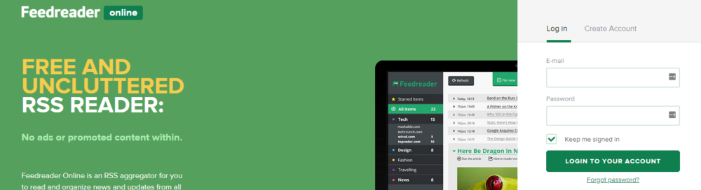 Top 10 Free Online RSS Readers | Free RSS Readers | WebFX