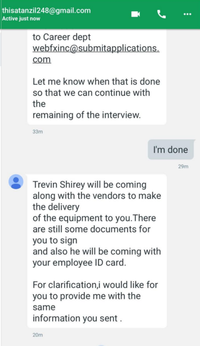 Phishing Job Interview Scams | WebFX