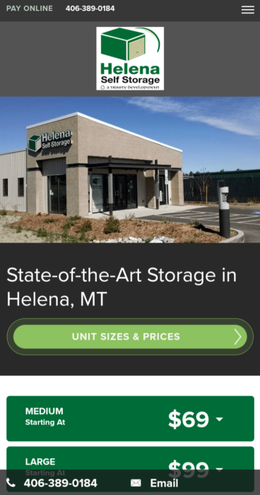 Web Design for Storage Facilities | Get a Custom Site Design