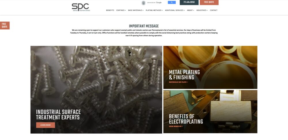 WebFX Case Study | Sharretts Plating