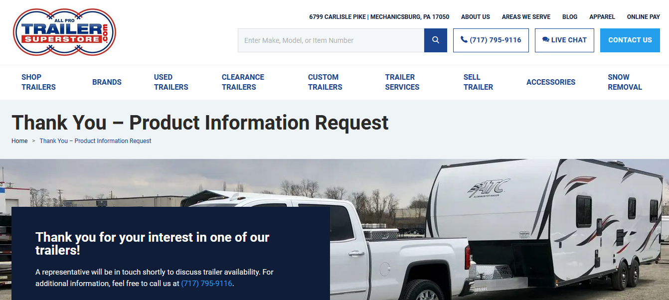 WebFX SEO Case Study | All Pro Trailer Superstore