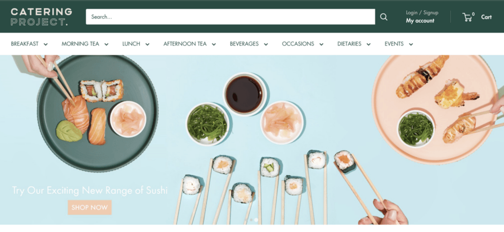 Web Design for Catering: What Is It + Examples