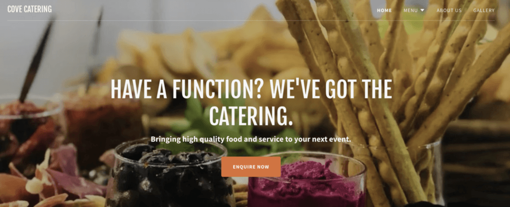 Web Design for Catering: What Is It + Examples
