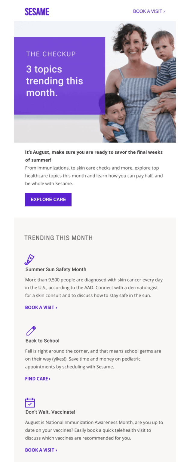 The Best 29 Healthcare Email Examples Around Now