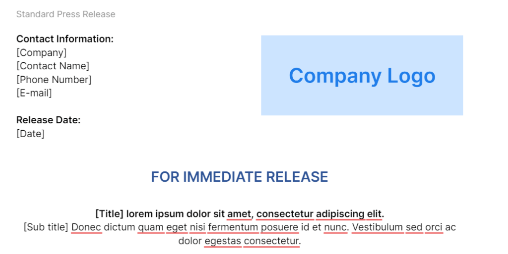 How To Write A Press Release (Examples + Template)